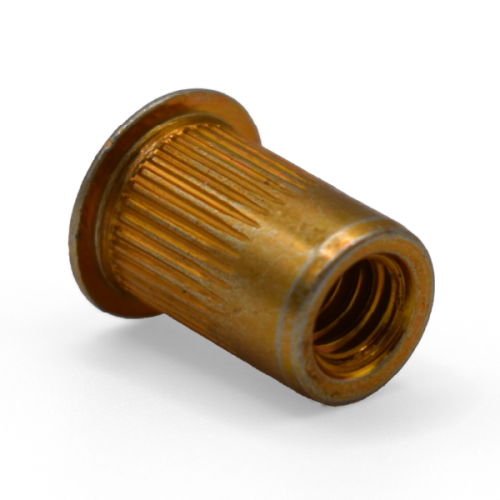 1/4" UNC Steel Low Profile Rivet Nuts