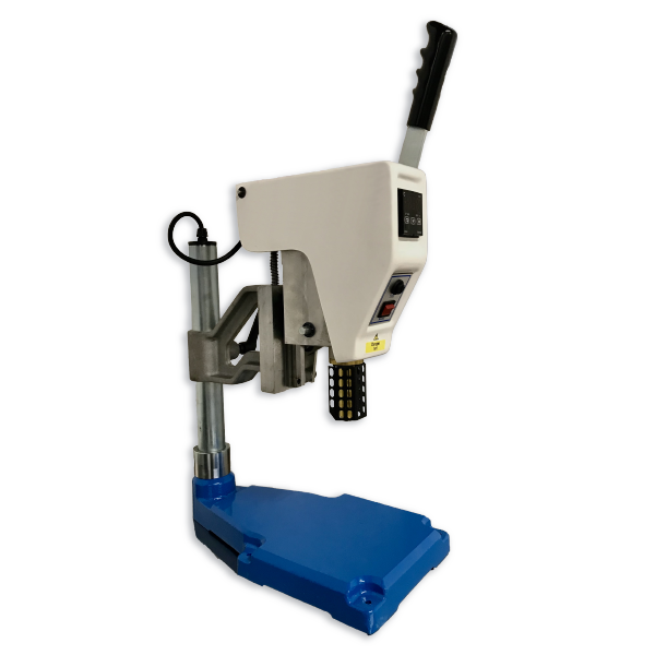 Installation machine for heat installed brass inserts into thermoplastic materials